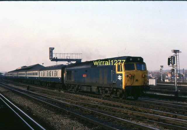 ORIGINAL RAILWAY SLIDE Class 50 50038 at Reading 26.01.80 £3.75 ...
