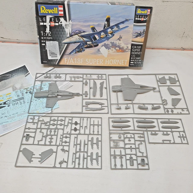 REVELL F/A18F SUPER Hornet Military Fighte Aircraft Model Kit 03834 ...