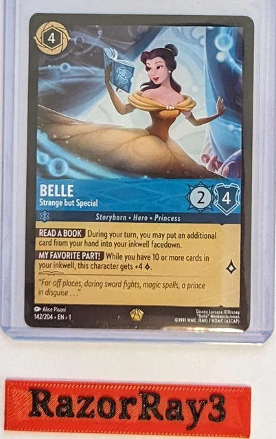 DISNEY LORCANA BELLE Strange But Special LEGENDÄRE NICHTFOLIE 142/204 ...