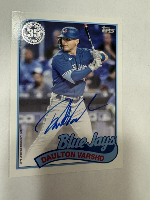 2024 TOPPS SERIES 2 Blue Jays DAULTON VARSHO 1989 auto 35° anniversario ...