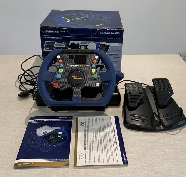 JOYTECH PS2 WILLIAMS F1 Team Gaming Racing Wheel JS-502 Ltd Edition ...