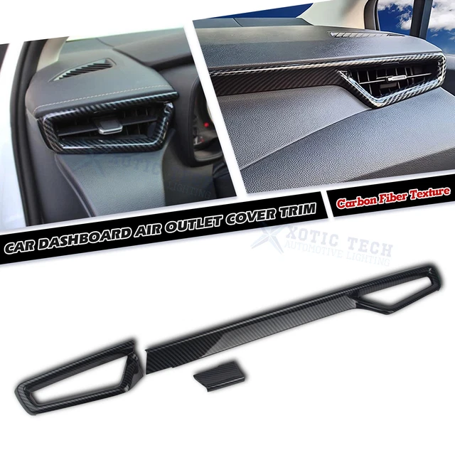 CARBON FIBER PATTERN Side Dashboard AC Air Vent Trim For Toyota Corolla ...