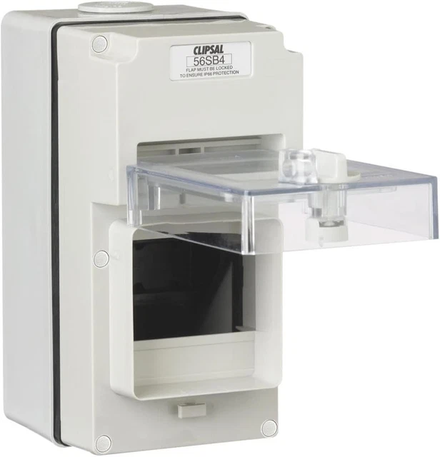 56 SERIES 4 Module Distribution Board Switchboard Enclosure, Grey $243. ...