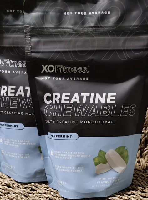 2X CREATINE MONOHYDRATE Peppermint Chews (100) By XO Fitness £22.99 ...