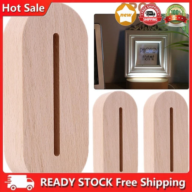 OVAL DISPLAY PEDESTAL - LED Lights Display Base with USB (White Light ...