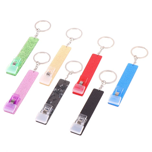 ACRYLIC CARD GRABBER Keychain Atm Card Grabber Plastic Clip For Long ...