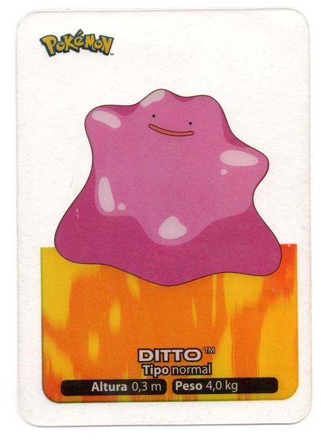 DITTO #132 LAMINCARD Coleccion Pokemon Lamincards 2005 Edibas (Usada ...