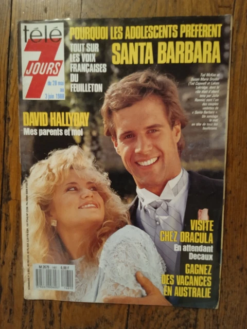 MAGAZINE TÉLÉ 7 jours de 1988 - Tod McKee, Susan Marie Snyder, Santa Barbara EUR 5,00 - PicClick FR
