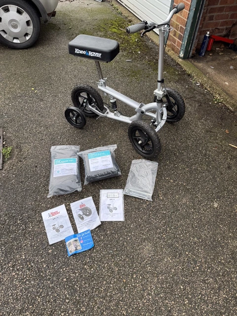 KNEE ROVER QUAD All Terrain Knee Mobility Scooter Knee Pads Etc Used ...