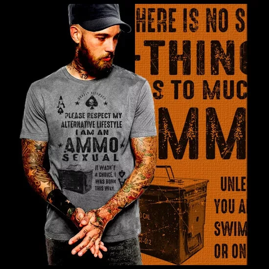 MACHINE GUNNER AMMO Quote T-Shirt Military Infantry Combat Veteran Iraq ...