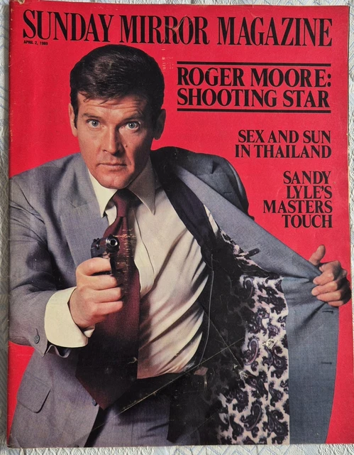 SUNDAY MIRROR MAG April 1989 Roger Moore £16.32 - PicClick UK