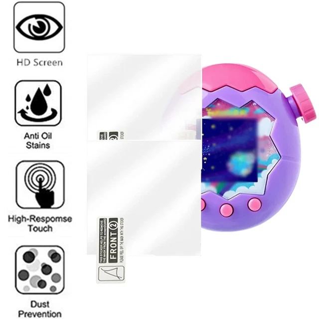 POUR TAMAGOTCHI PARADISE Square Protecteur d'écran Blanc Transparent ...