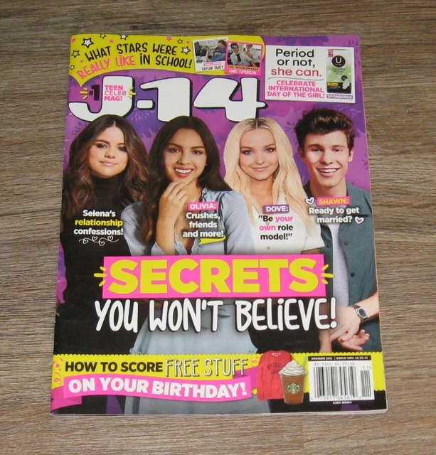 J-14 MAGAZINE DOVE Cameron OLIVIA Rodrigo SELENA Gomez ZAYN poster $30. ...