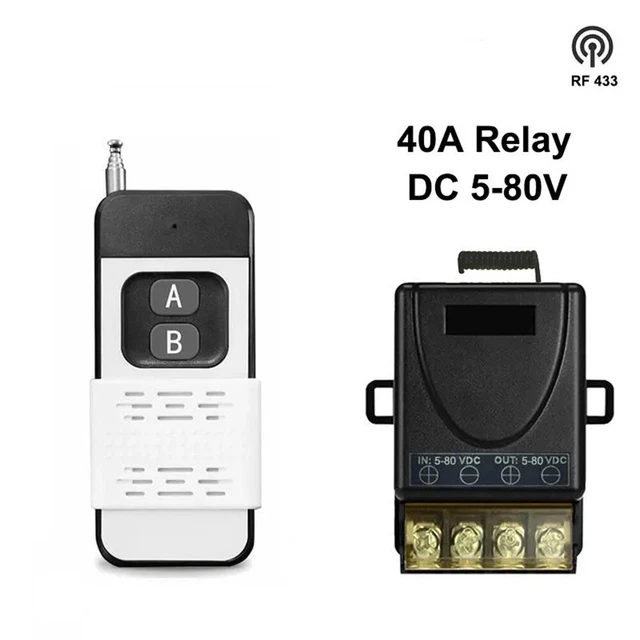 RELAIS INTERRUPTEUR SANS fil RF 433 Mhz utilisation flexible pour lampes pompes EUR 18,47 ...