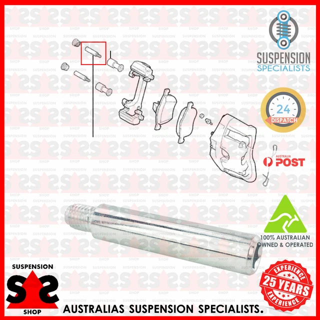 UPPER FRONT AXLE Guide Bolt, Brake Caliper Suit VW Transporter VR6 3.2 EUR 22,82 - PicClick FR