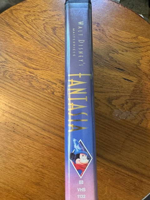 FANTASIA VHS WALT Disney's Masterpiece Black Clamshell Case VHS Rare £5 ...