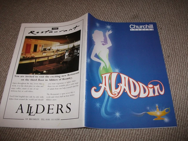 PANTOMIME BROCHURE (ALADDIN, Gloria Hunniford, Bonnie Langford, George ...