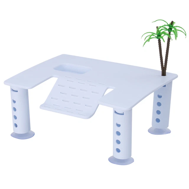 SQUARE TURTLE DRYING Platform Fish Floating White Platforms Tank £10.95 ...