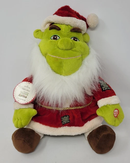 TALKING SANTA SHREK Oger Claus Dreamworks Shrek the Halls Hallmark ...