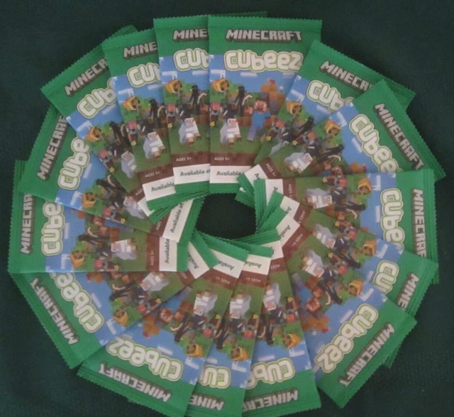 15 MINECRAFT ~~UNOPENED Packets~~ Cubeez 2025 Woolworth's/Big W ~~ Free ...
