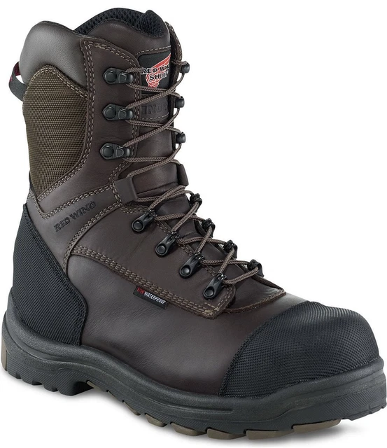 3248 RED WING MEN'S 9-INCH SAFETY Work Lace up Thinsulate BOOT BROWN £ ...