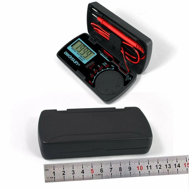 MINI DIGITAL MULTIMETER AC DC Volt DC Current Ohm Folding Tester 6 ...