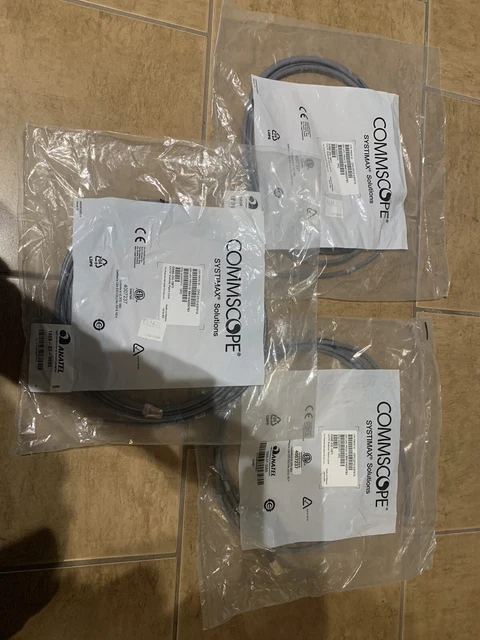 LOT OF 3 Pack Systimax CPC3312-03F010 GS8E-DG-10FT Modular Patch Cord ...