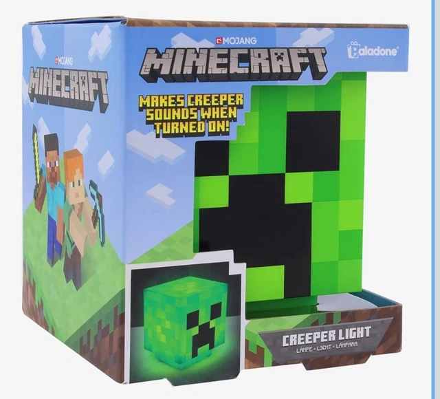 PALADONE MINECRAFT CREEPER Light with Official Creeper Sounds, Battery ...