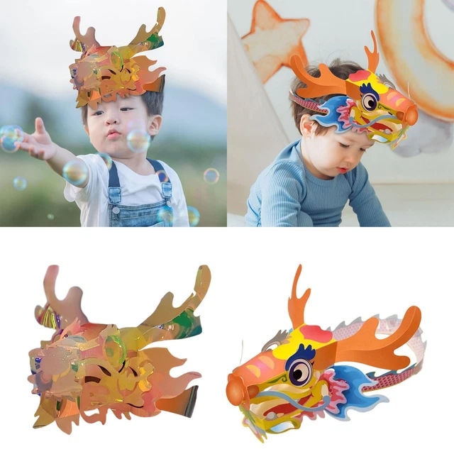 CHAPEAU DE DRAGON du nouvel an chinois, bricolage artisanal, lanterne ...