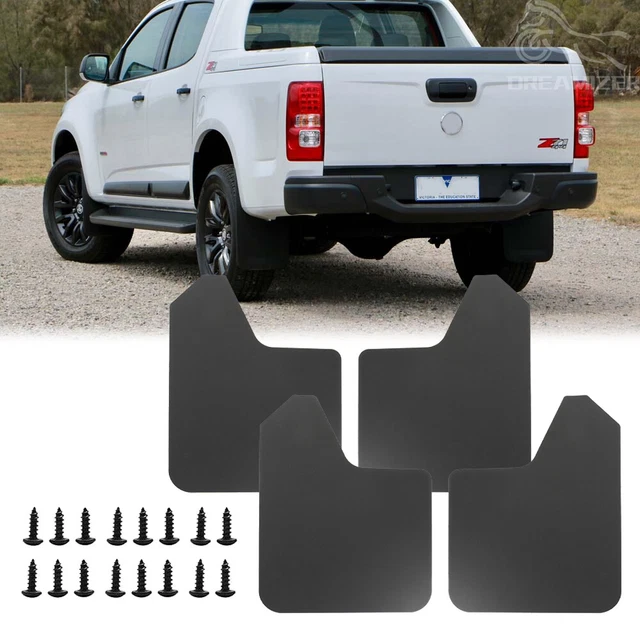 4X FRONT REAR Pickup Mud Flaps Splash Guards Mudguards For Holden ...