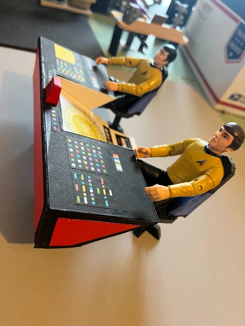 STAR TREK TOS Bridge Main Center Console for 4.5 in Figure Diorama $75. ...