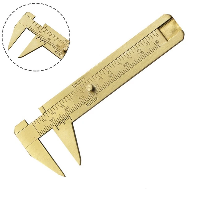 FOR MEASURING CALIPER Vernier Caliper Industrial Outdoor Gold 80mm/3 ...