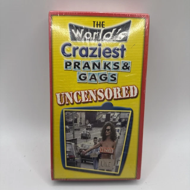 THE WORLD'S CRAZIEST Pranks & Gags Uncensored (VHS) 2000 - Brand New £ ...