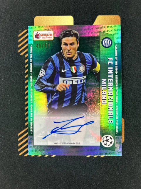 2024 TOPPS MERLIN Heritage International Milan Legend JAVIER ZANETTI ...