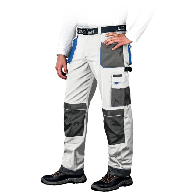 PANTALONS DE TRAVAIL Blanc Protection Sécurité à Pinces leber & hollman ...