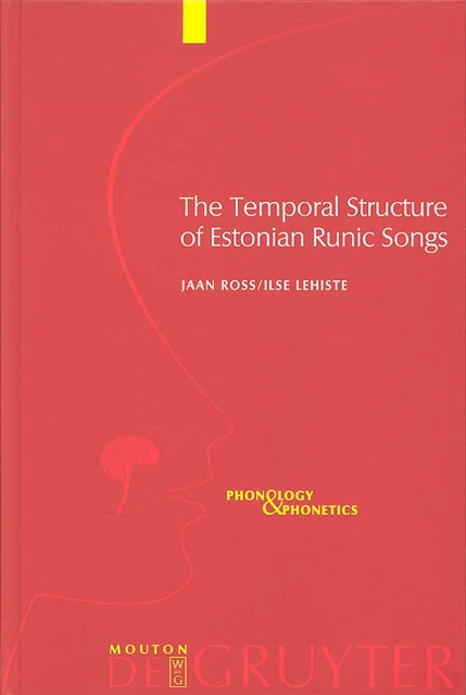 `ROSS, JAAN, LEHISTE, Ilse` The Temporal Structure Of Estonian Runic ...