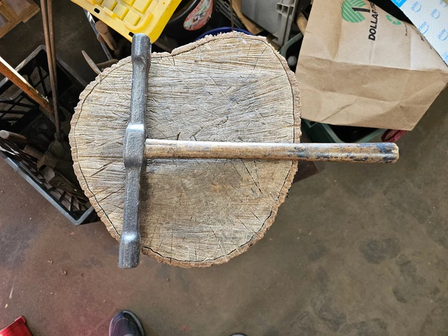 ANTIQUE LOG MARKING log stamp branding hammer 2lb 6.5oz 14.75" £94.16 ...