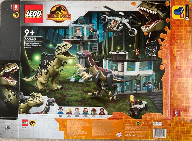 LEGO JURASSIC WORLD Giganotosaurus & Therizinosaurus 76949 Box Only No ...