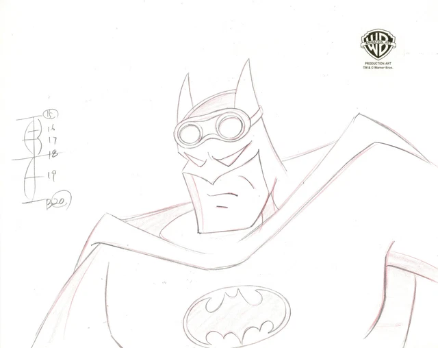 BATMAN ANIMATED SERIES-ORIGINAL Production Drawing-Batman-The Last Laugh £242.14 - PicClick UK