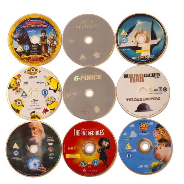 UNTESTED DISNEY DVD Collection The Incredibles G-Force Toy Story £2.40 ...