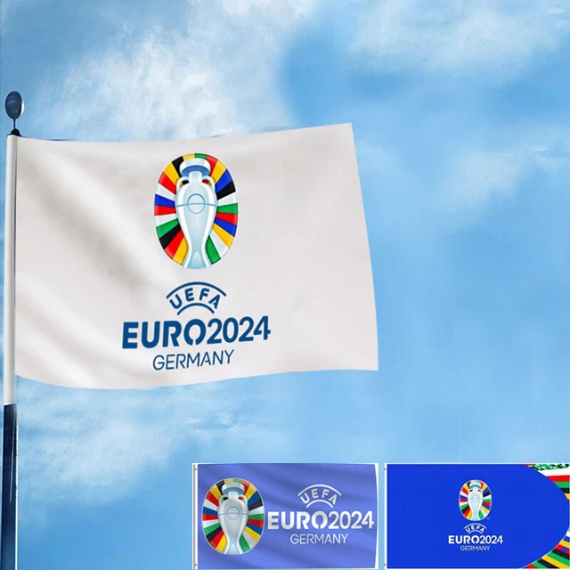 NEW EURO 2024 Flag Banner UEFA European Football Championship Fans Flag ...
