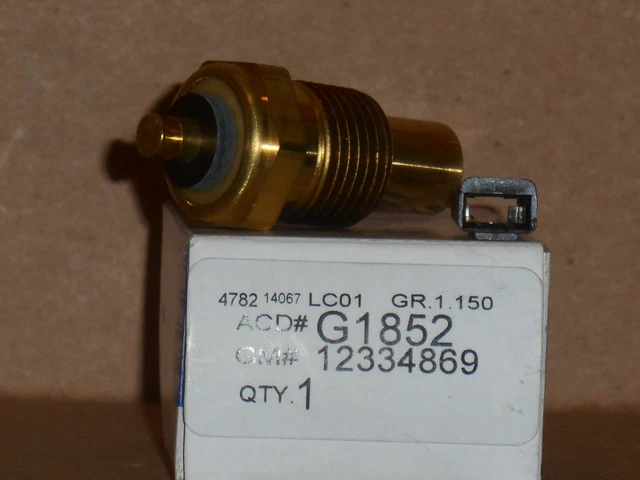 NEW GENUINE AC Delco Temperature Sender G1852 12334869 fits various GM ...
