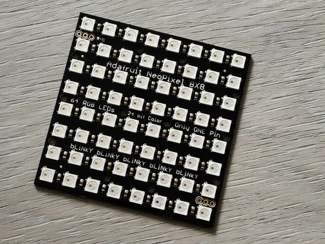 ADAFRUIT NEOMATRIX 8X8 WS2812 powered RGB Matrix - For Raspberry Pi or ...