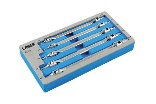 FLEXI HEX ALLEN Key Bit Driver Tool Set 2mm - 14mm 5pce In Storage Foam ...