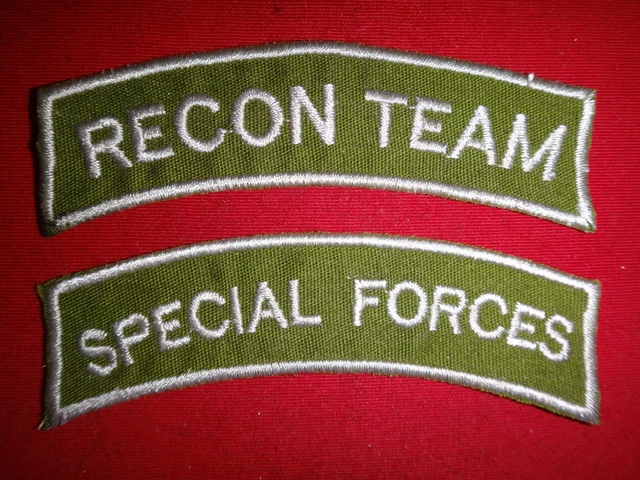 2 VIETNAM WAR Patches: RECON TEAM + SPECIAL FORCES EUR 10,60 - PicClick FR