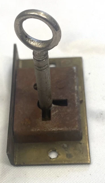 ANTIQUE GRANDFATHER / Longcase Clock Lock and Key : Working £45.00 ...