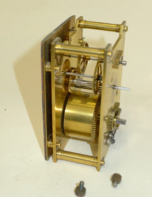 ANTIQUE CARRIAGE CLOCK 8-day MOVEMENT/DIAL/HANDS - sold for spares ...