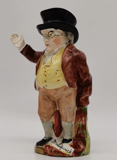 WILLIAM KENT ANTIQUE Staffordshire Pottery Figure Toby Jug, Mr Pickwick ...