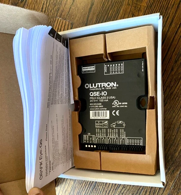 LUTRON QSE-IO GRAFIK EYE LIGHTING CONTROL SYSTEM INTERFACE MODULE QSE-10 £132.17 - PicClick UK