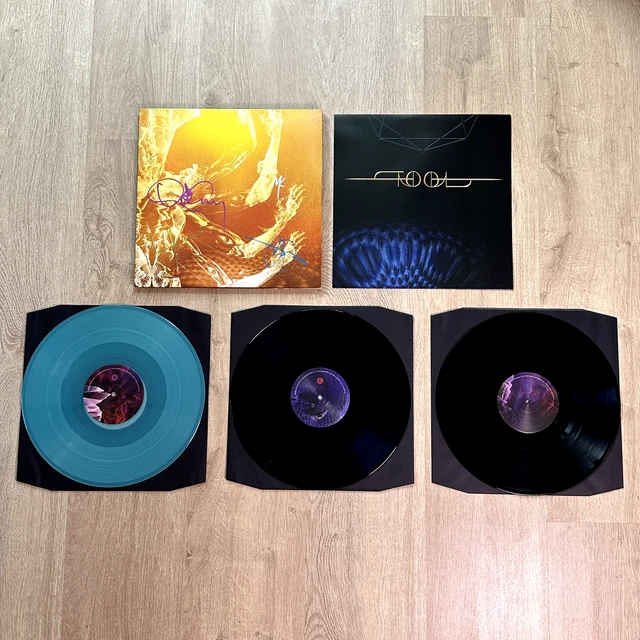 TOOL FEAR INOCULUM SIGNED 3 x Blue Vinyl Record Official Tool Limited ...